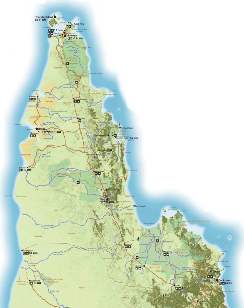 Cape York Map - Bungie Helicopters
